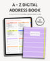 Digital Address Book | Hyperlinked PDF Contact Book – Jena W Designs