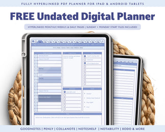 Free Undated Digital Planner | Aesthetic Browser – Jena W Designs