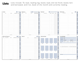 Digital Reading Journal | Reading Journal Template – Jena W Designs