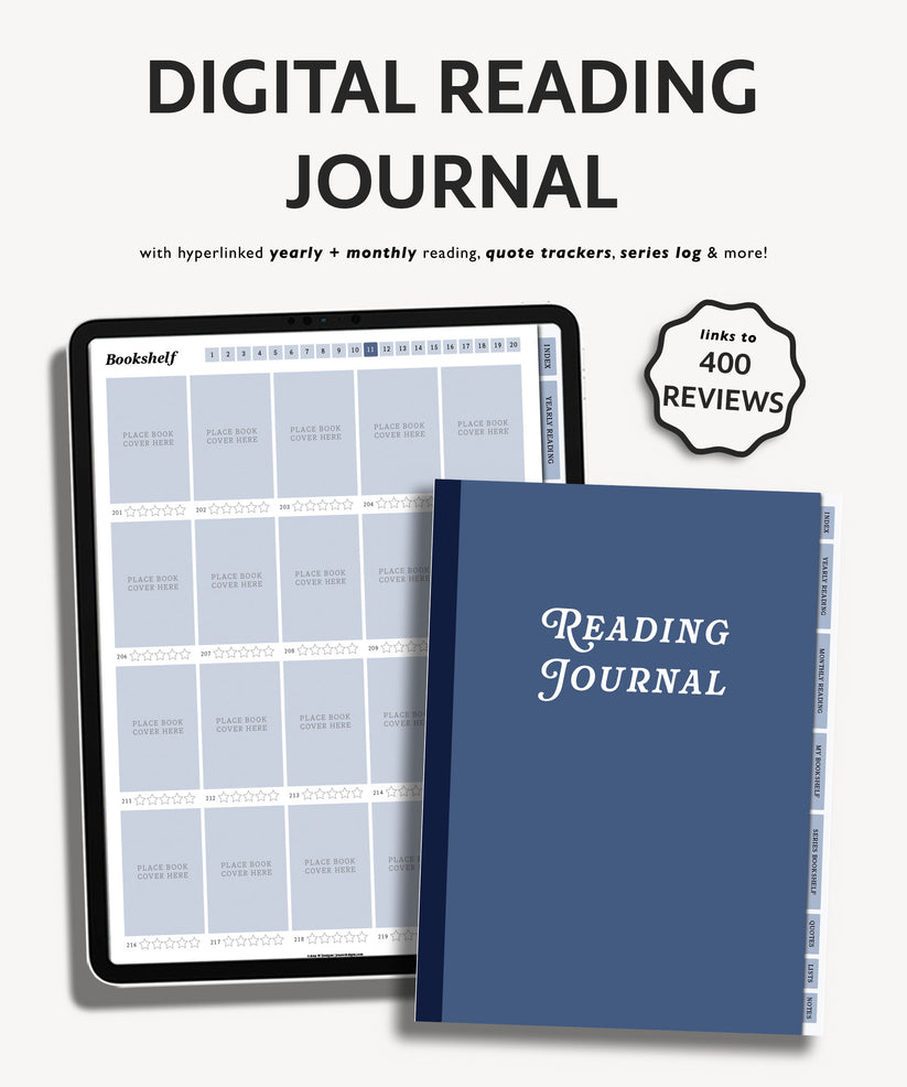 Digital Reading Journal | Reading Journal Template – Jena W Designs