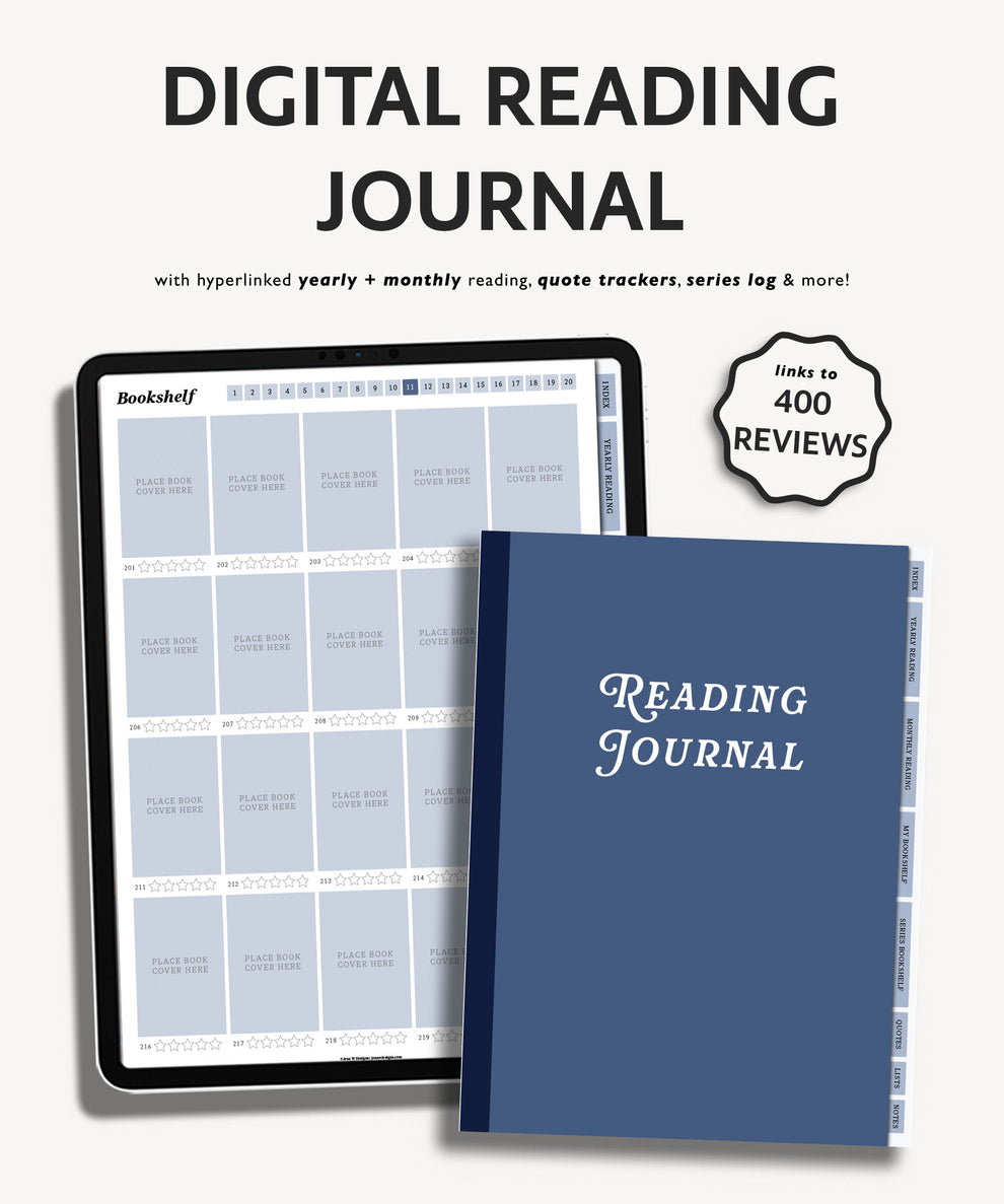 Digital Reading Journal | Reading Journal Template – Jena W Designs