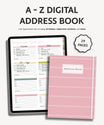 Digital Address Book | Hyperlinked PDF Contact Book – Jena W Designs