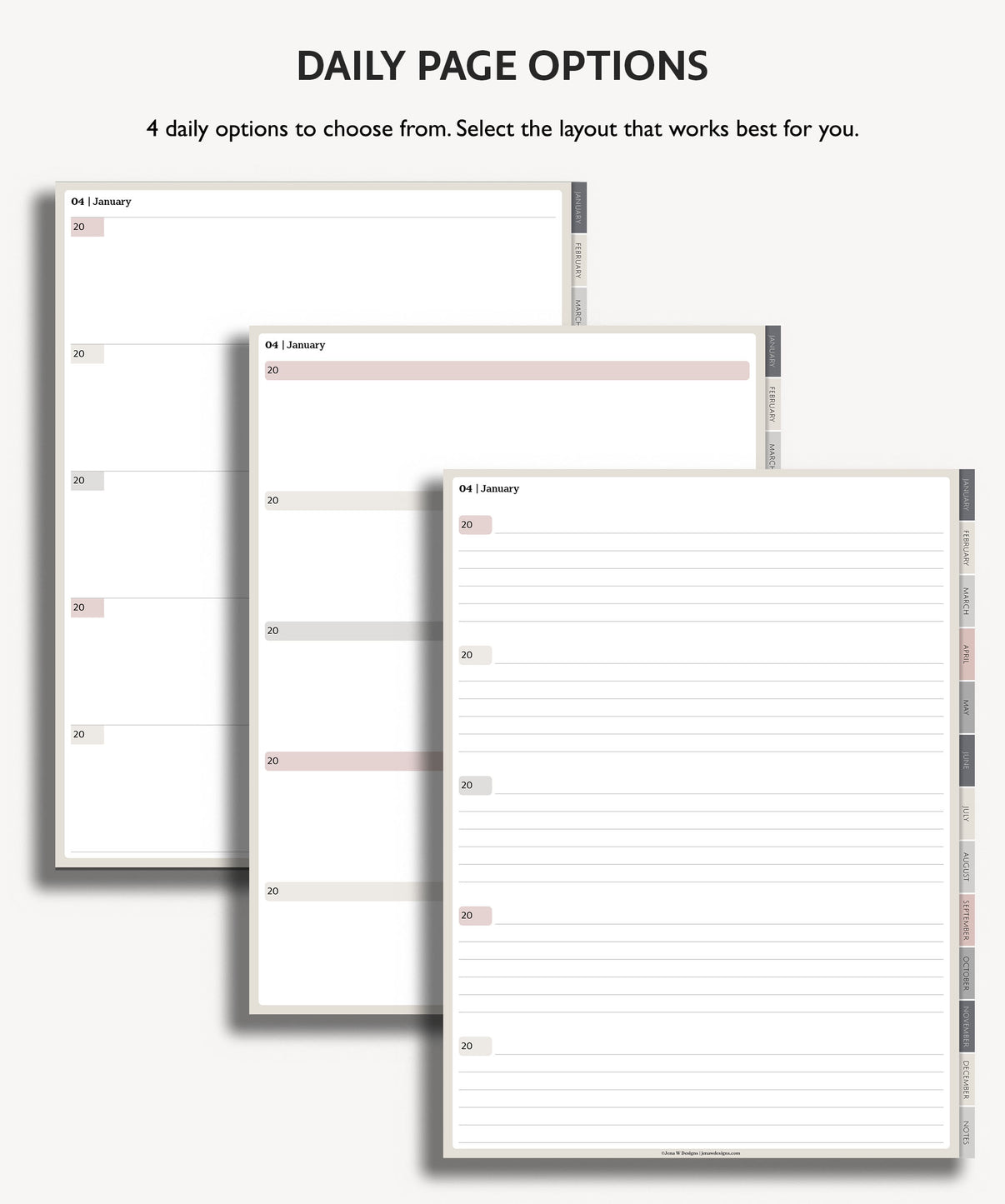 5 Year Digital Journal | One Line A Day Journal – Jena W Designs