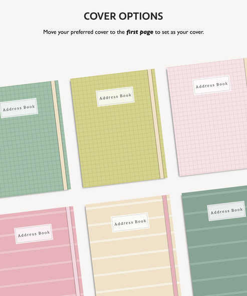 Digital Address Book | Hyperlinked PDF Contact Book – Jena W Designs