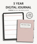 5 Year Digital Journal | One Line A Day Journal – Jena W Designs