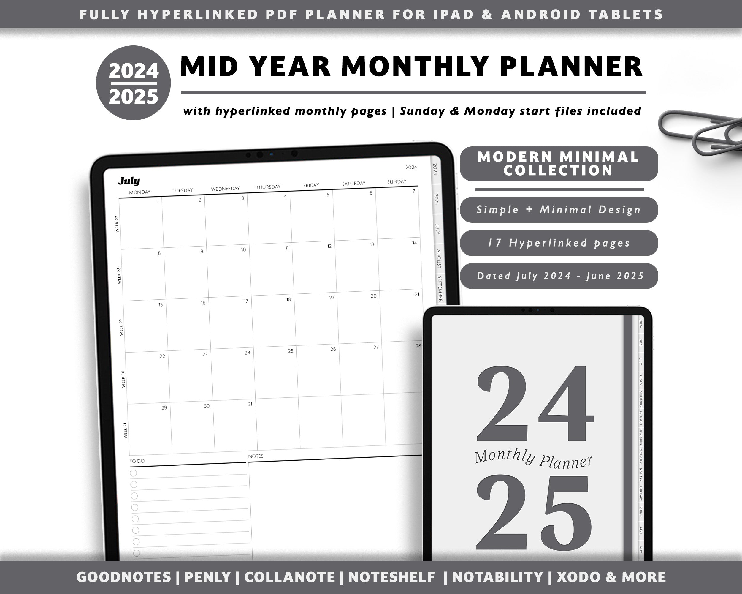 Academic & Mid Year Planners – Jena W Designs
