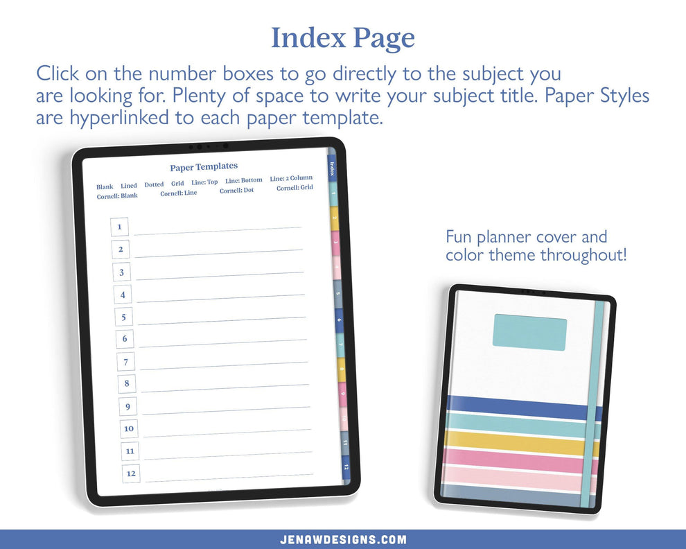 Digital Notebook for iPad and Android – Jena W Designs