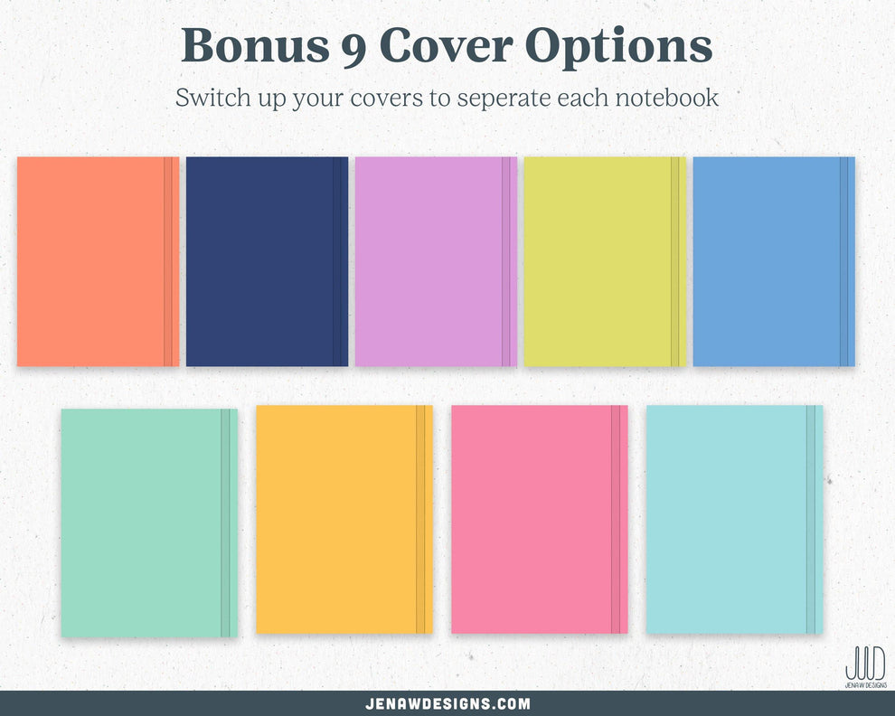 Digital Notebook for iPad and Android | Spring Notebook – Jena W Designs
