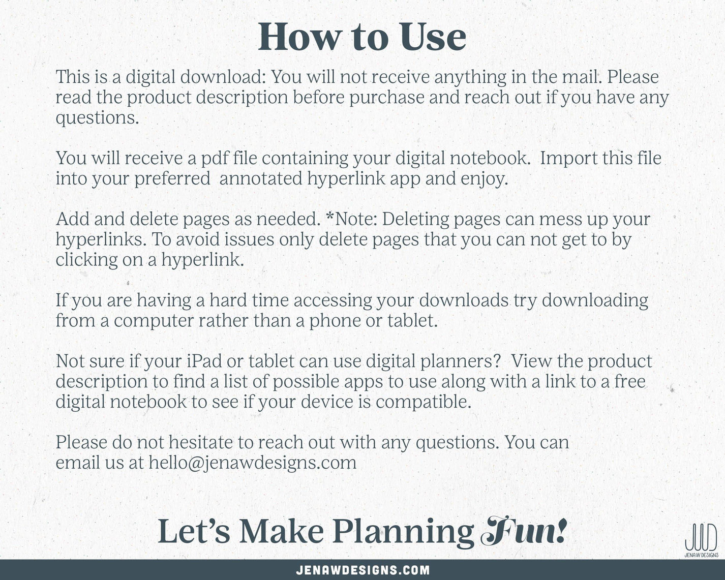 Digital Notebook for iPad and Android | Spring Notebook – Jena W Designs