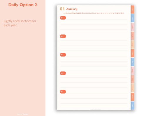 5 Year Daily Journal | One Line a Day Memory Book – Jena W Designs