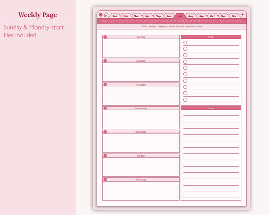 Free Undated Digital Planner | Aesthetic Browser – Jena W Designs