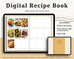Realistic Digital Recipe Book with Meal Planner – Jena W Designs