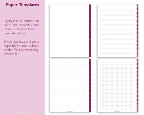 The Best Digital Notebook Bundle for iPad and Android Tablets – Jena W ...