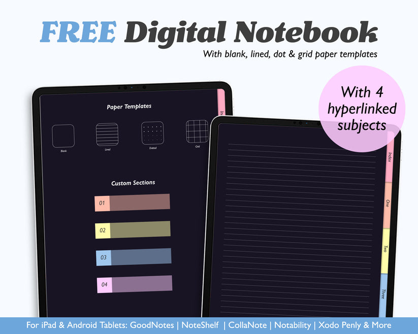 Free Digital Notebook | Device Compatibility Tester – Jena W Designs